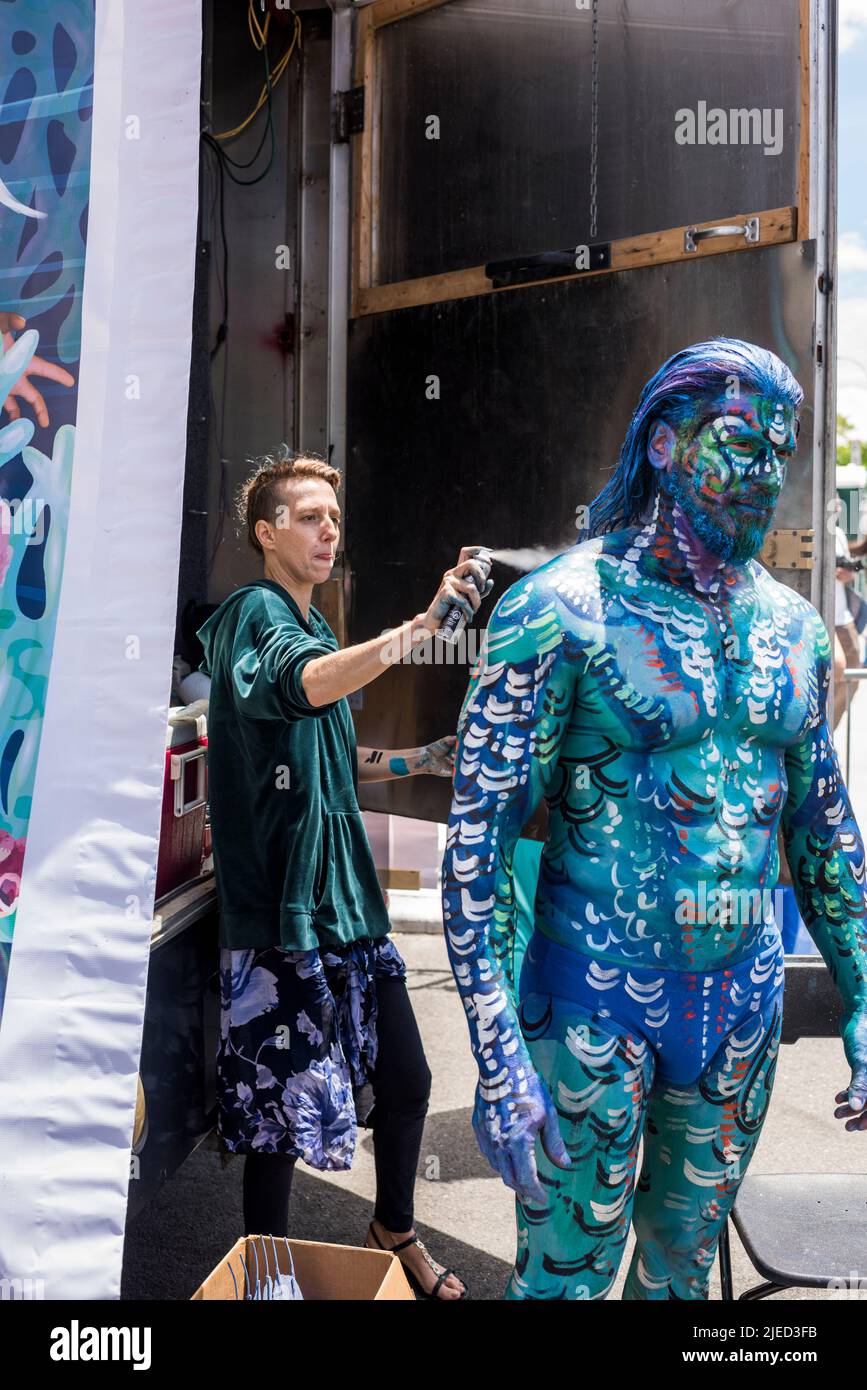 Brooklyn, New York - June 18, 2022: The 40th Annual Mermaid Parade ...