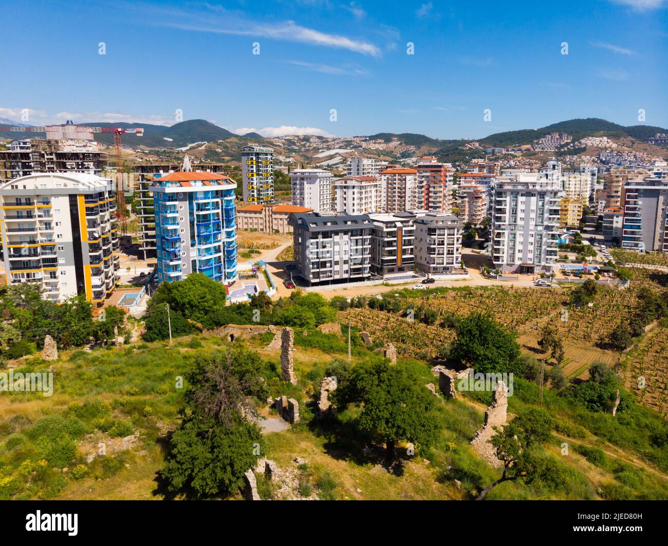 Aerial view of remains of Naula Ancient City Stock Photo - Alamy
