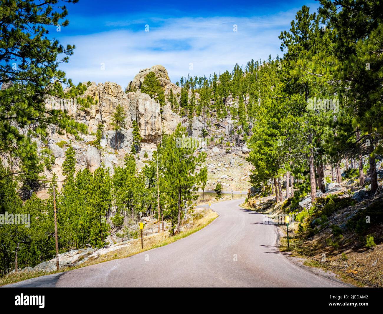 Needles Highway in Custer State Park in the Black Hills of South Dakota ...