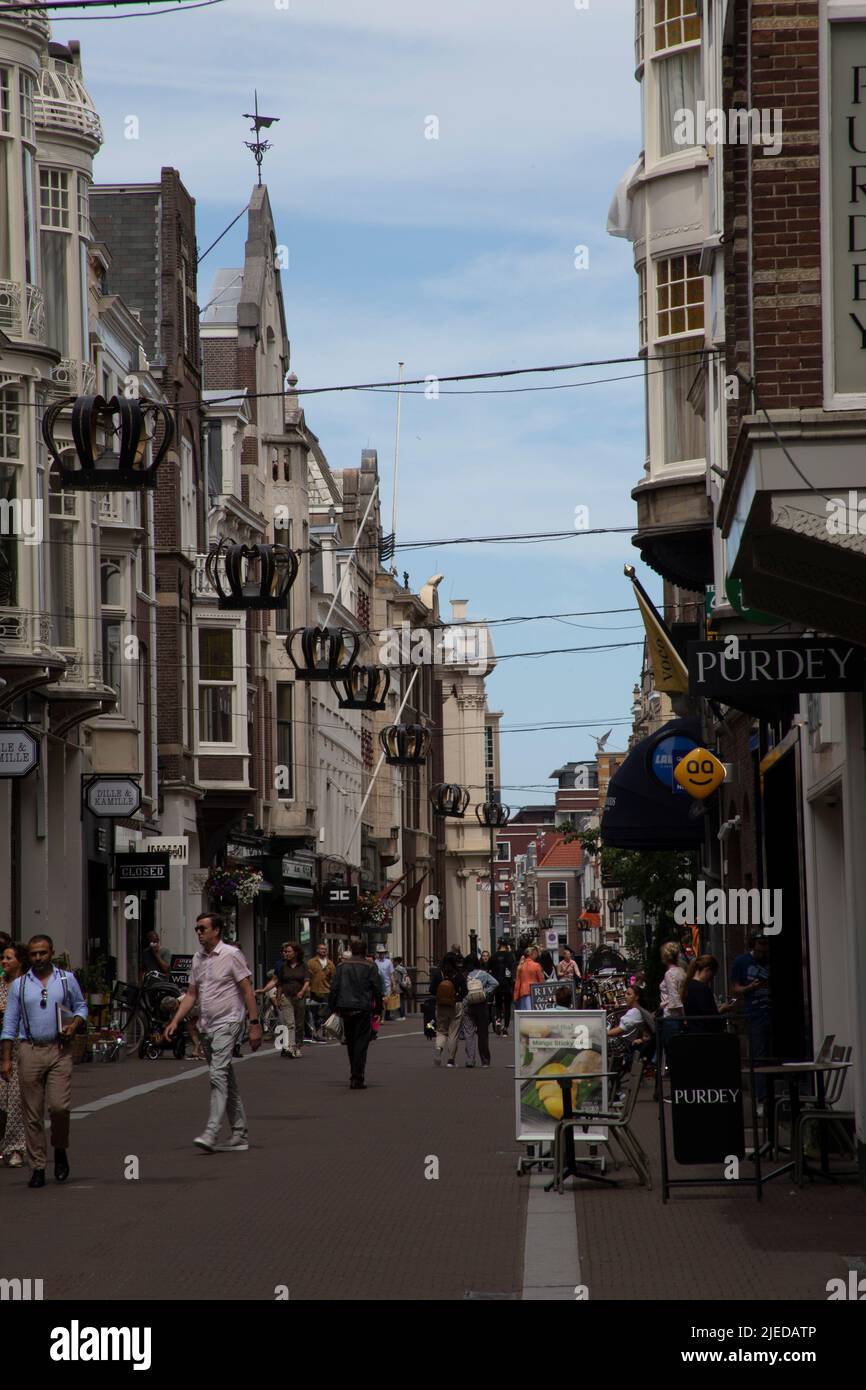The Noordeinde shopping street in The Hague Netherlands Stock Photo - Alamy