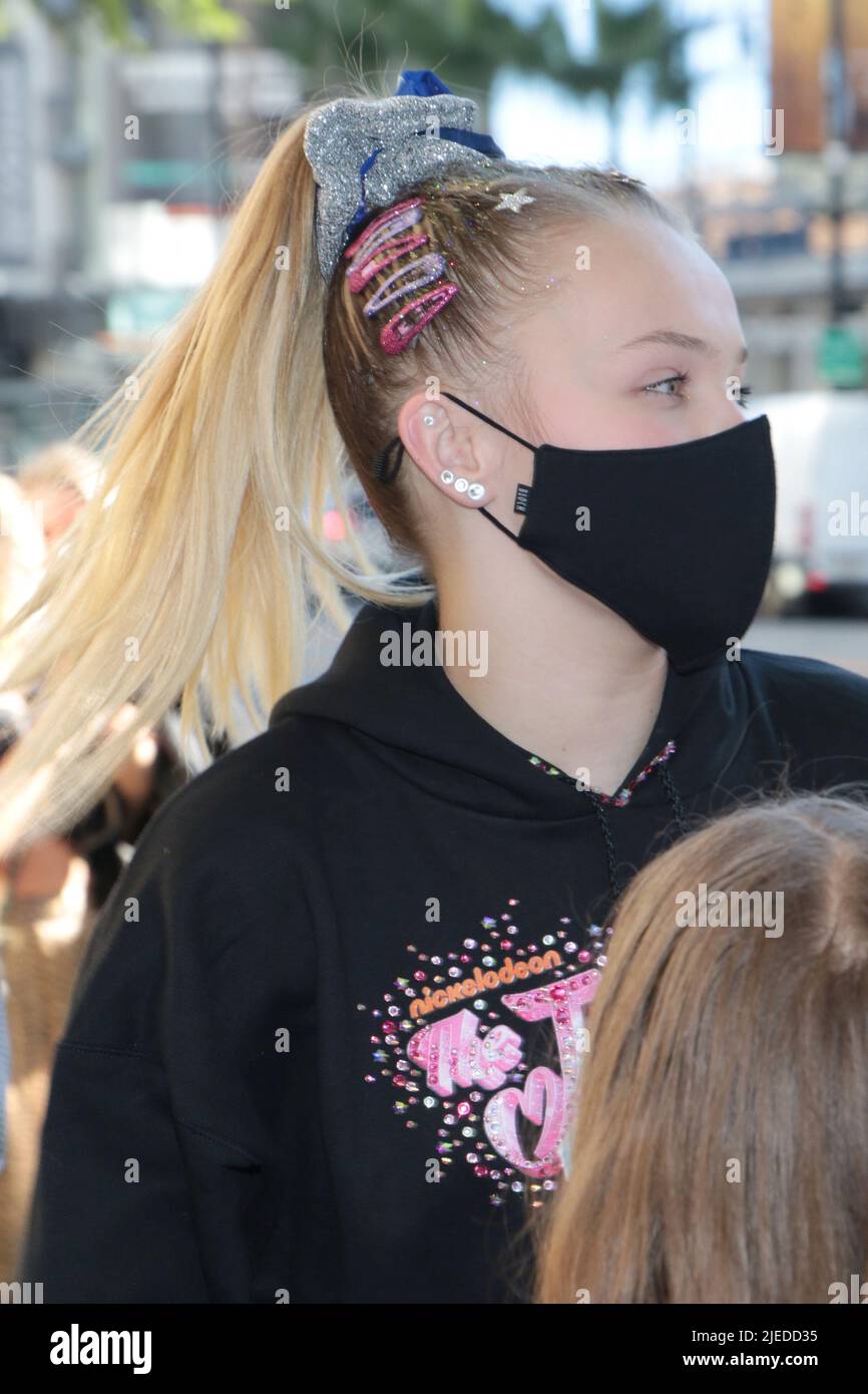 JoJo Siwa and others seen at The Breakfast Club Featuring: JoJo Siwa ...