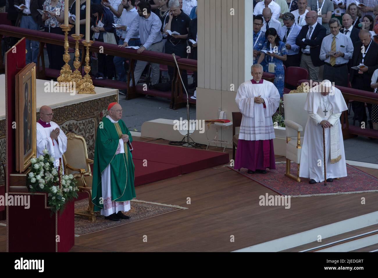 Vatican City, Vatican. 25 June 2022. Pope Francis attends the Holy Mass ...