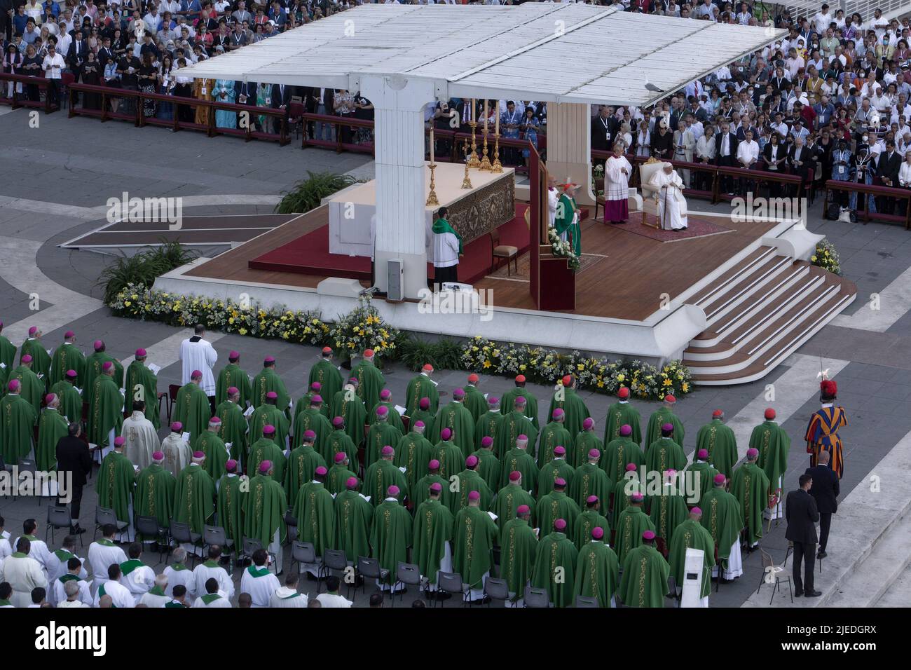 Vatican City, Vatican. 25 June 2022. Pope Francis attends the Holy Mass ...