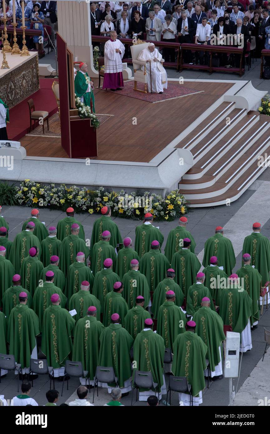 Vatican City, Vatican. 25 June 2022. Pope Francis attends the Holy Mass ...