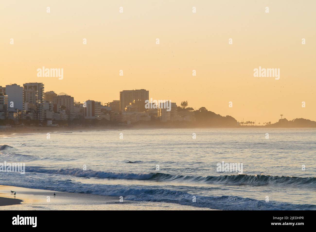 Dawn at Leblon beach in Rio de Janeiro Stock Photo - Alamy