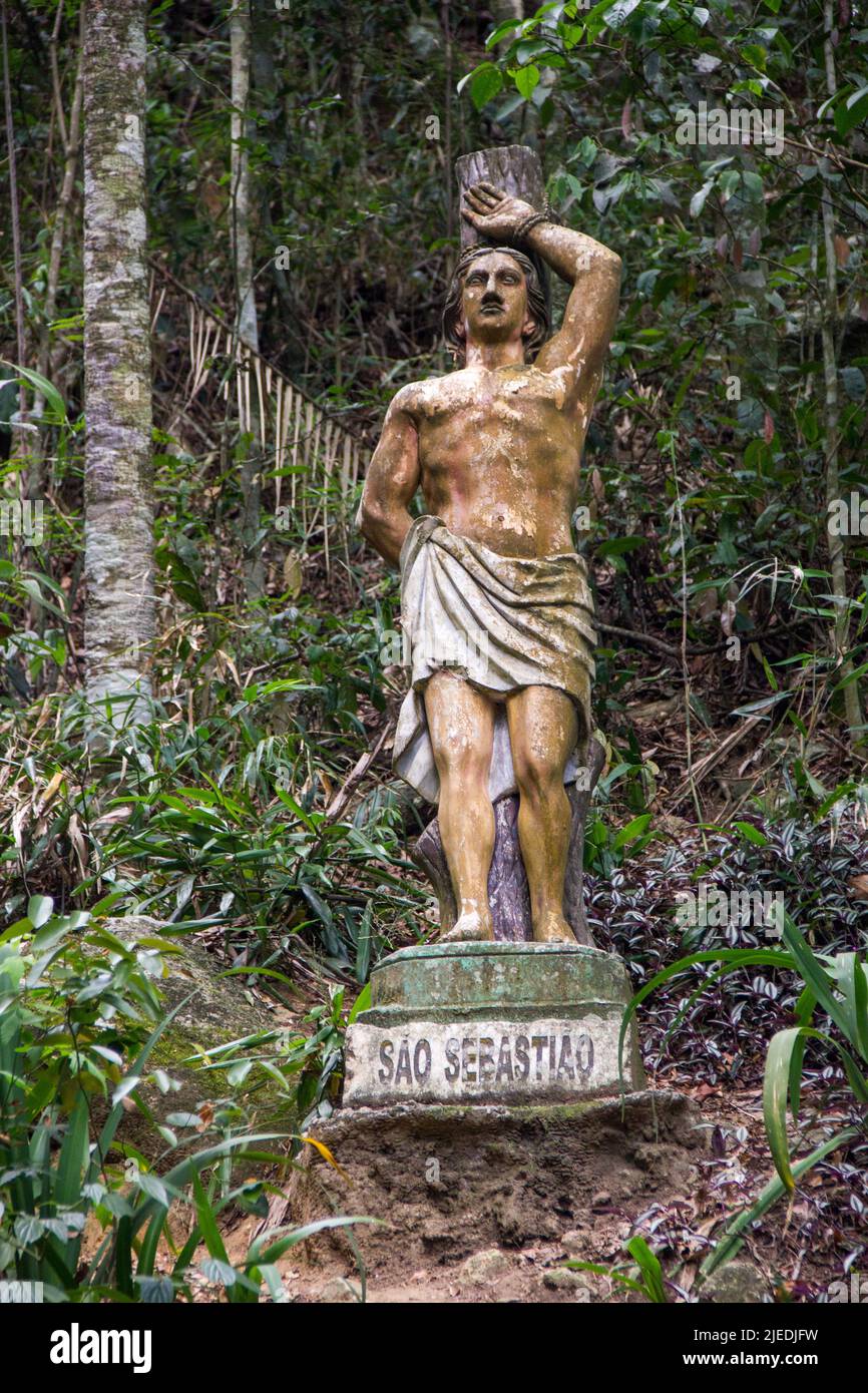 statue of san sebastian in Rio de Janeiro, Brazil - March 07, 2015 ...