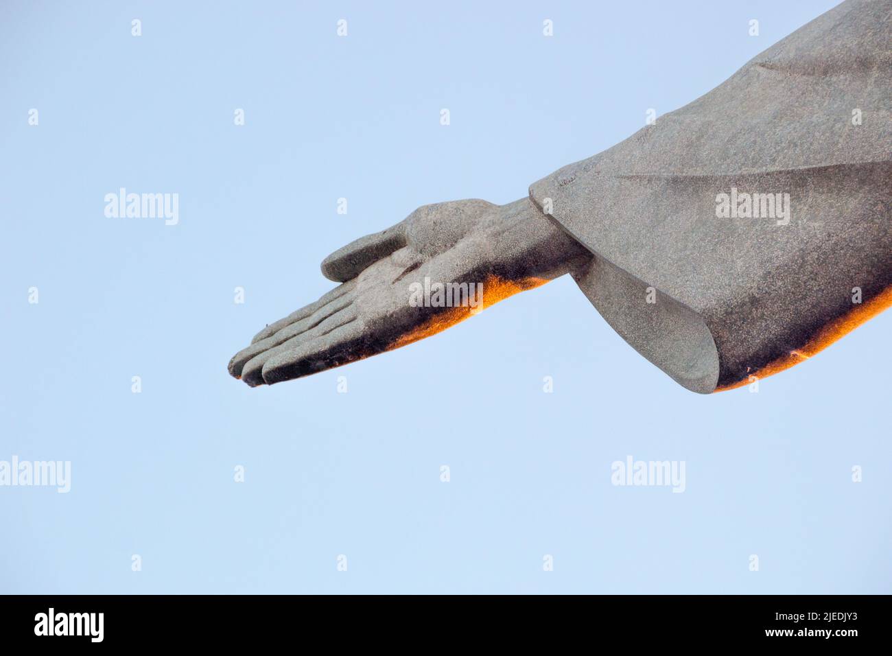 Hands of Christ the Redeemer statue in Rio de Janeiro, Brazil - July 27 ...