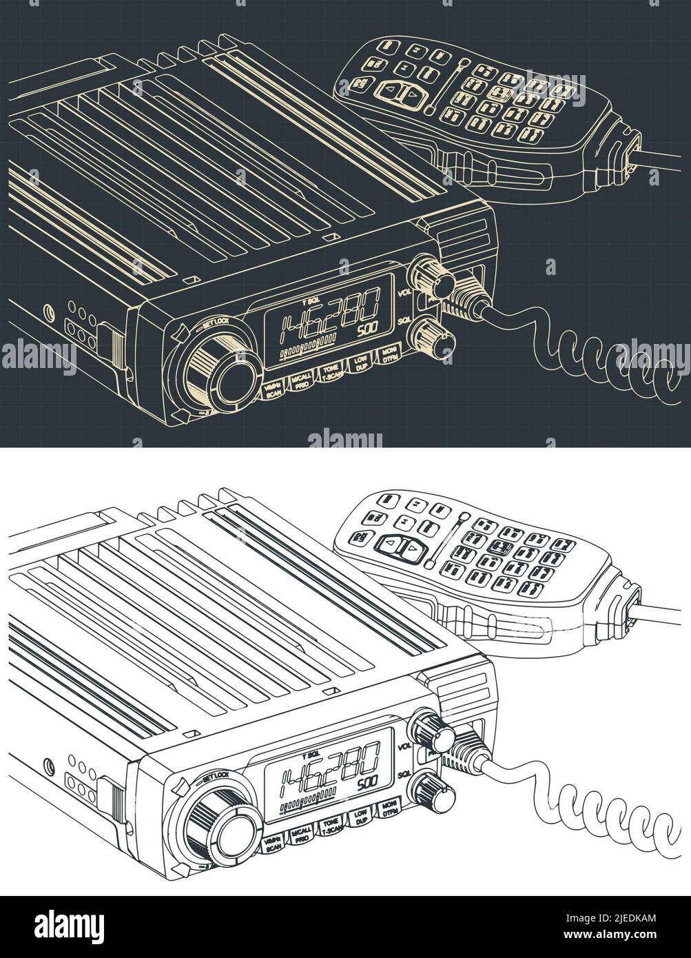 Vhf transceiver Stock Vector Images - Alamy