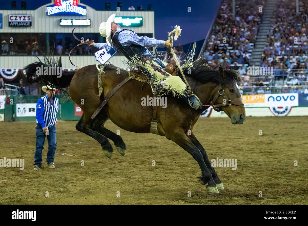 Reno, United States. 25th June, 2022. Statler Ray Wright Saddle Bronc ...