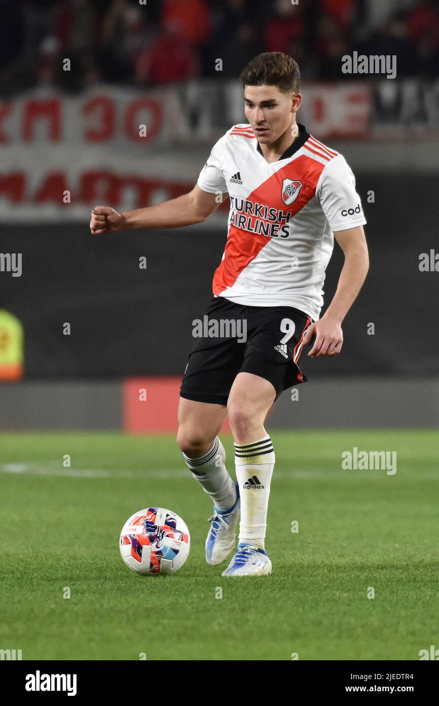 Buenos Aires, Arg - June 27. Julián Alvarez of River Plate during a ...