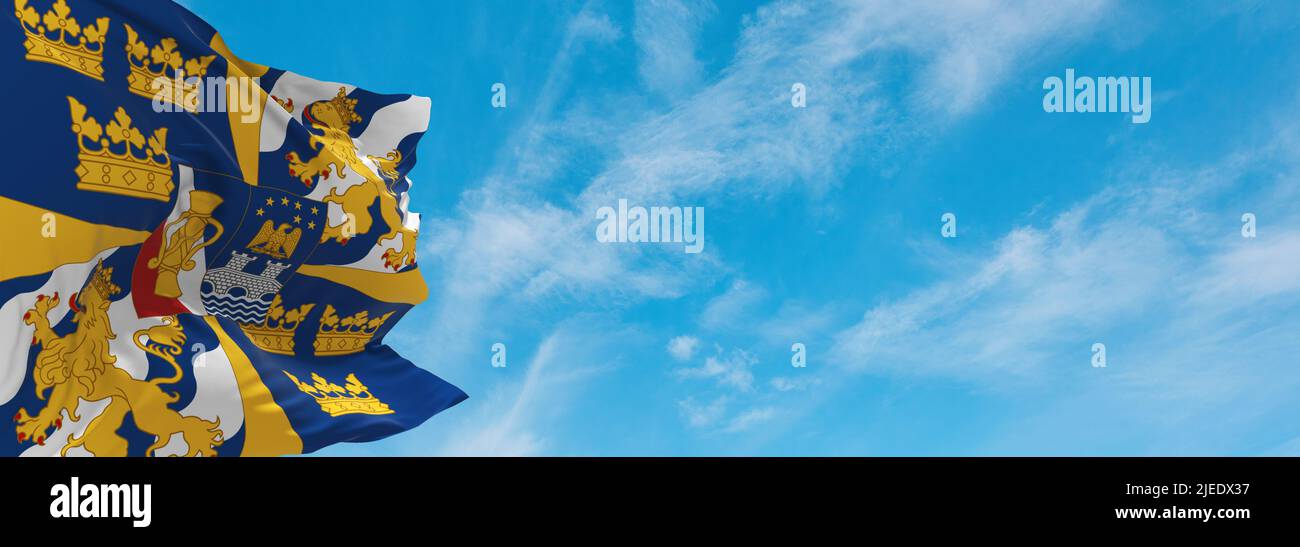 official flag of Personal command sign of King of Sweden , Sweden at ...