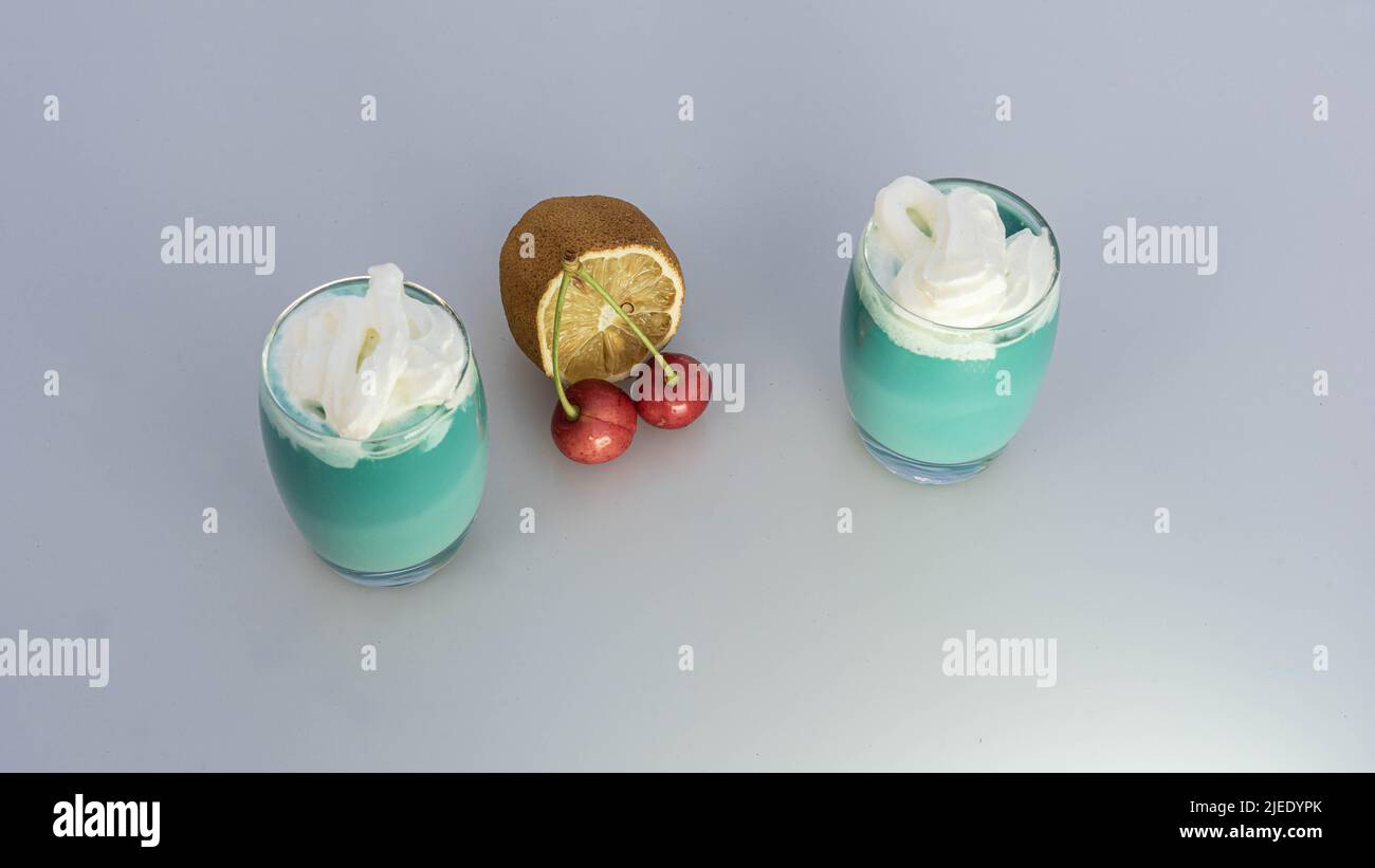 blue wing cocktail Stock Photo - Alamy