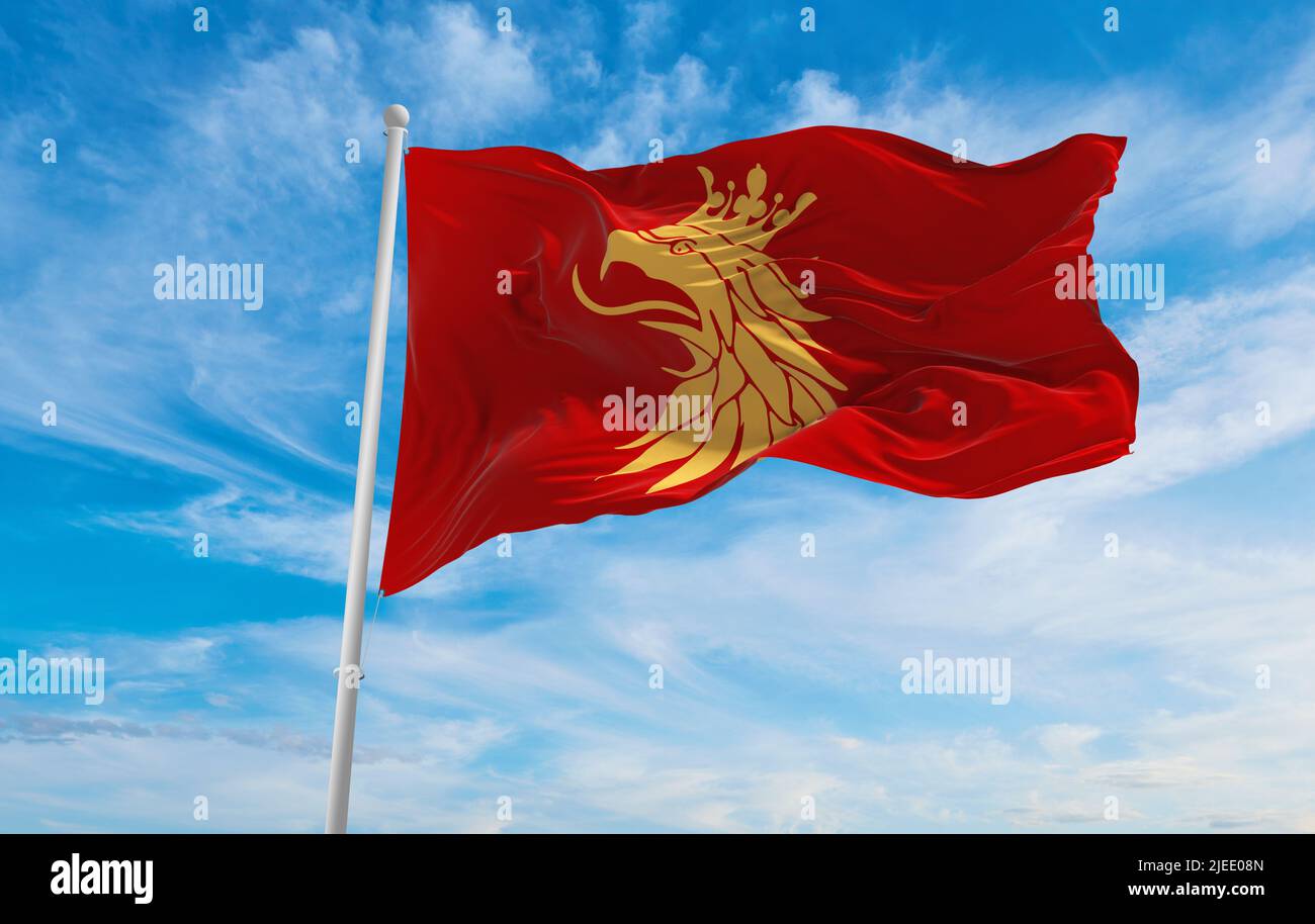 3d flag of the skane hi-res stock photography and images - Alamy