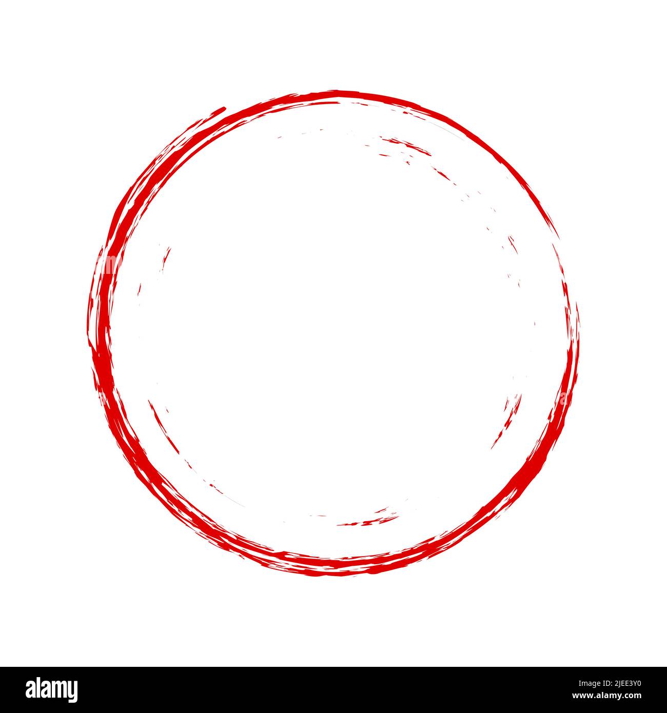 Circle empty brush prohibition sign. No symbol, do not sign, round ...