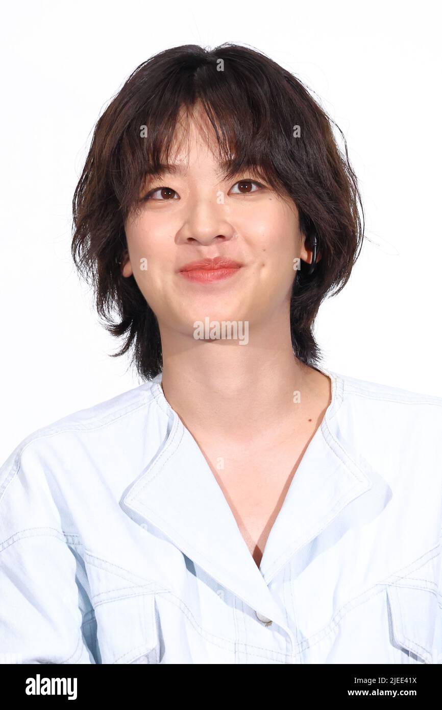 Lee Joo-young attends the stage greeting event for "Broker" on June 26 ...