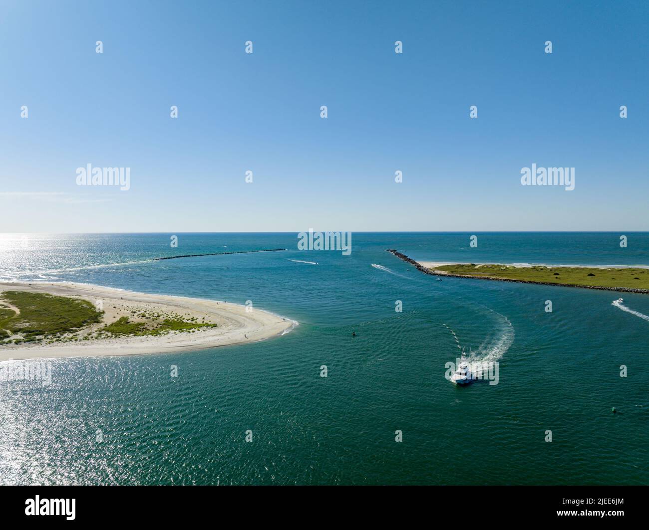 Aerial drone photo of the masonboro inlet Wrightsville Beach NC Outer ...