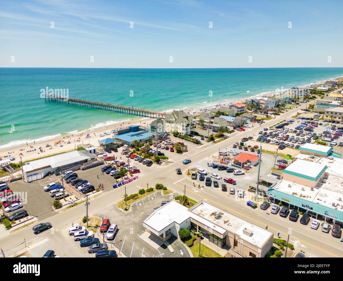 Aerial photo of Surf City North Carolina USA summer vacation homes ...