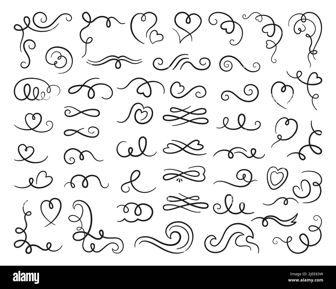 Cursive scroll Stock Vector Images - Alamy