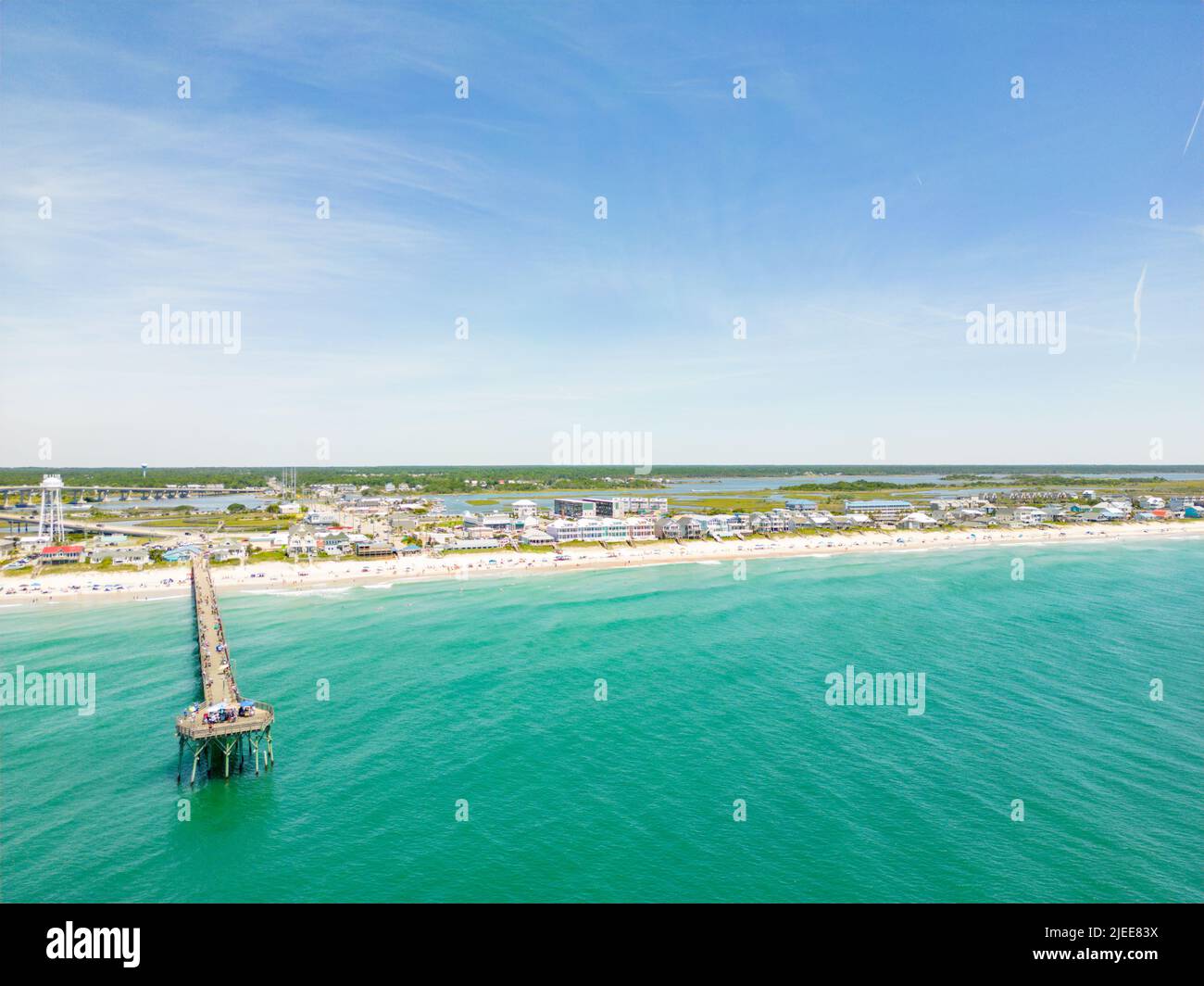 Aerial photo of Surf City North Carolina USA Stock Photo - Alamy