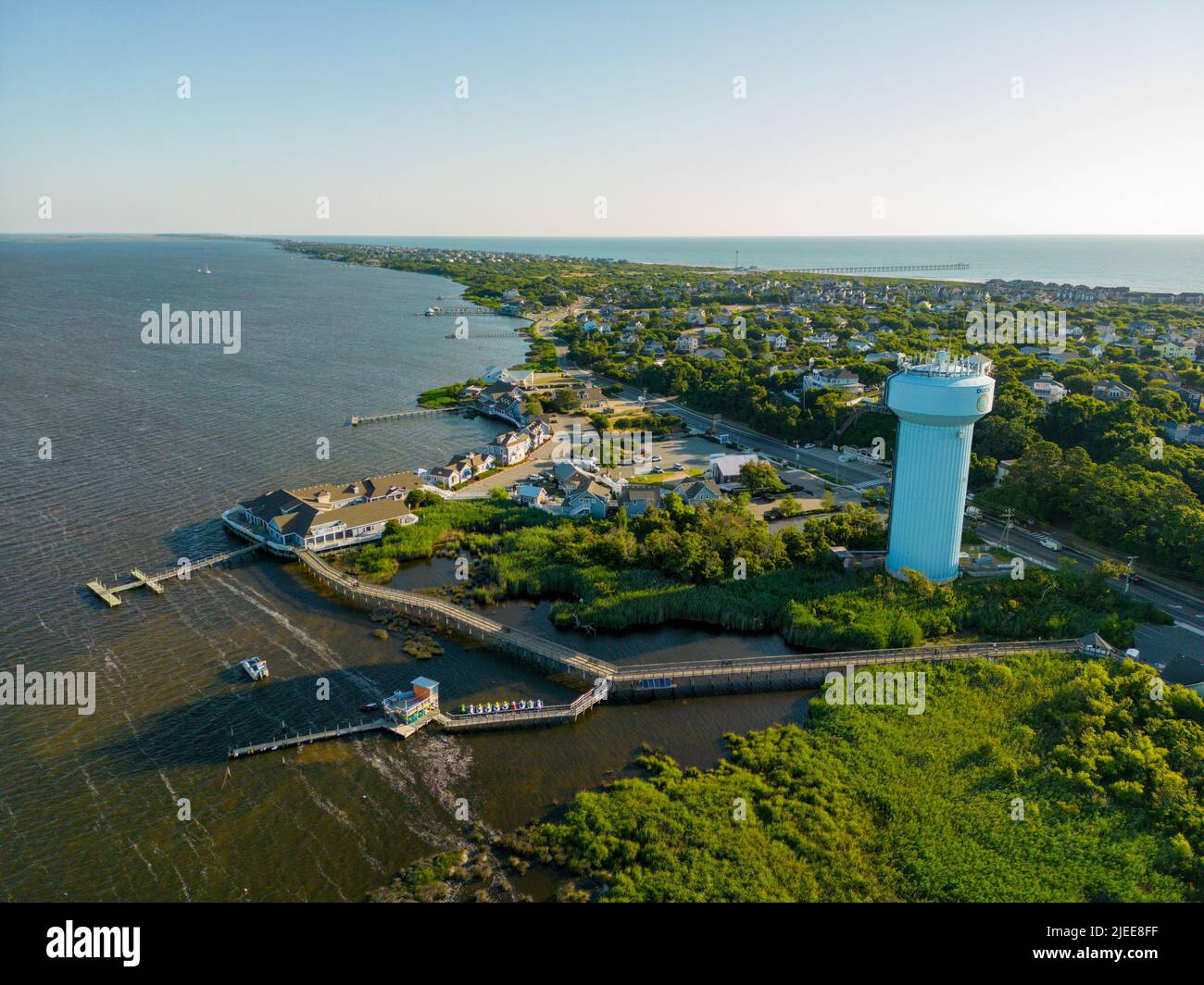 Aerial drone photo of Duck North Carolina a coastal beach town Stock ... Aerial drone photo of Duck North Carolina a coastal beach town Stock ...