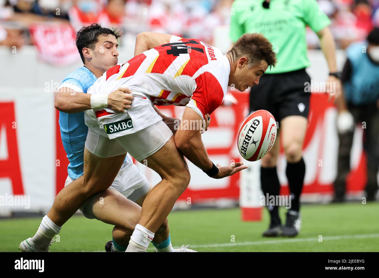 Fukuoka, Japan. 25th June, 2022. Gerhard van den Heever (JPN) Rugby ...
