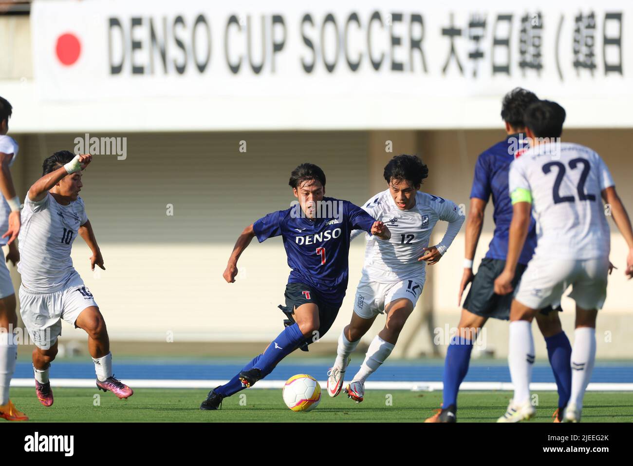 Lemon Gas Stadium Hiratsuka, Kanagawa, Japan. 25th June, 2022. (L to R ...