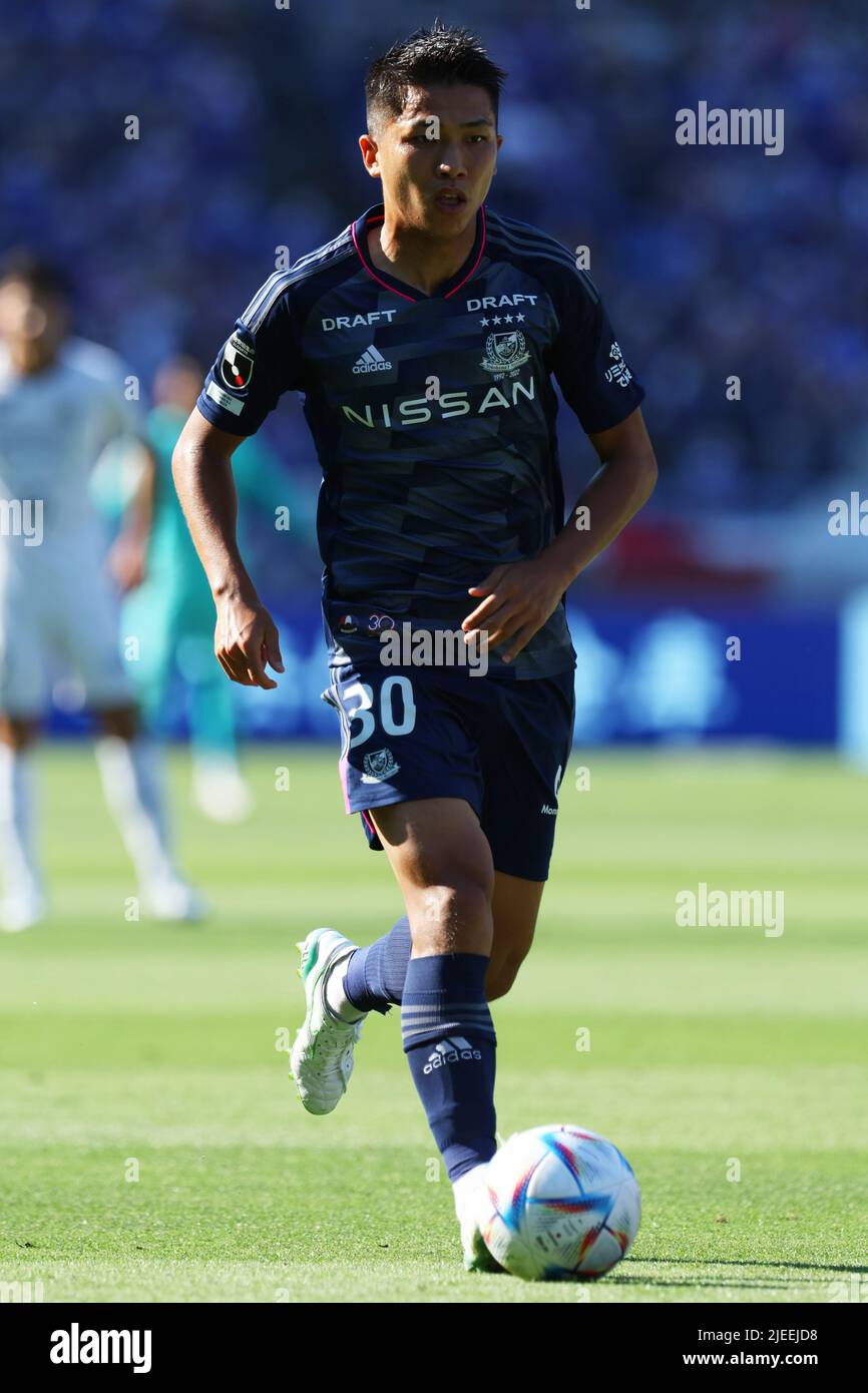 Kanagawa, Japan. 25th June, 2022. Takuma Nishimura (F. Marinos) Football/Soccer : 2022 J1 League ...