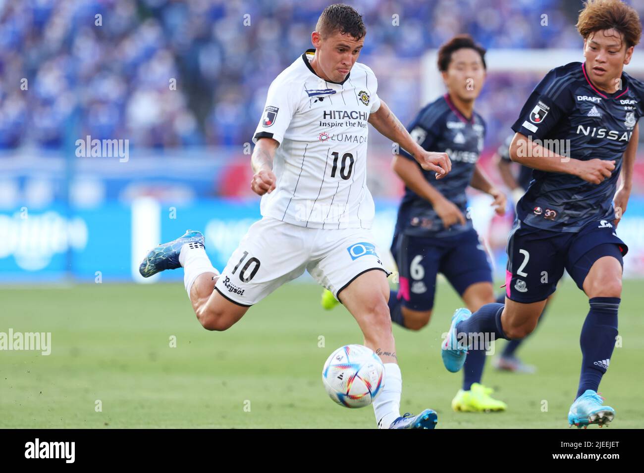 Kanagawa, Japan. 25th June, 2022. Matheus Savio (Reysol) Football ...
