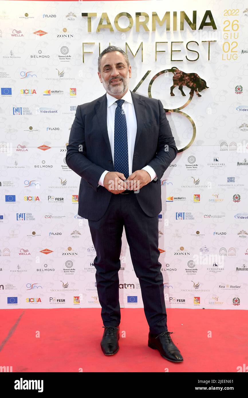 Taormina, Italy. 26th June, 2022. Taormina: Opening night 68 Taormina ...