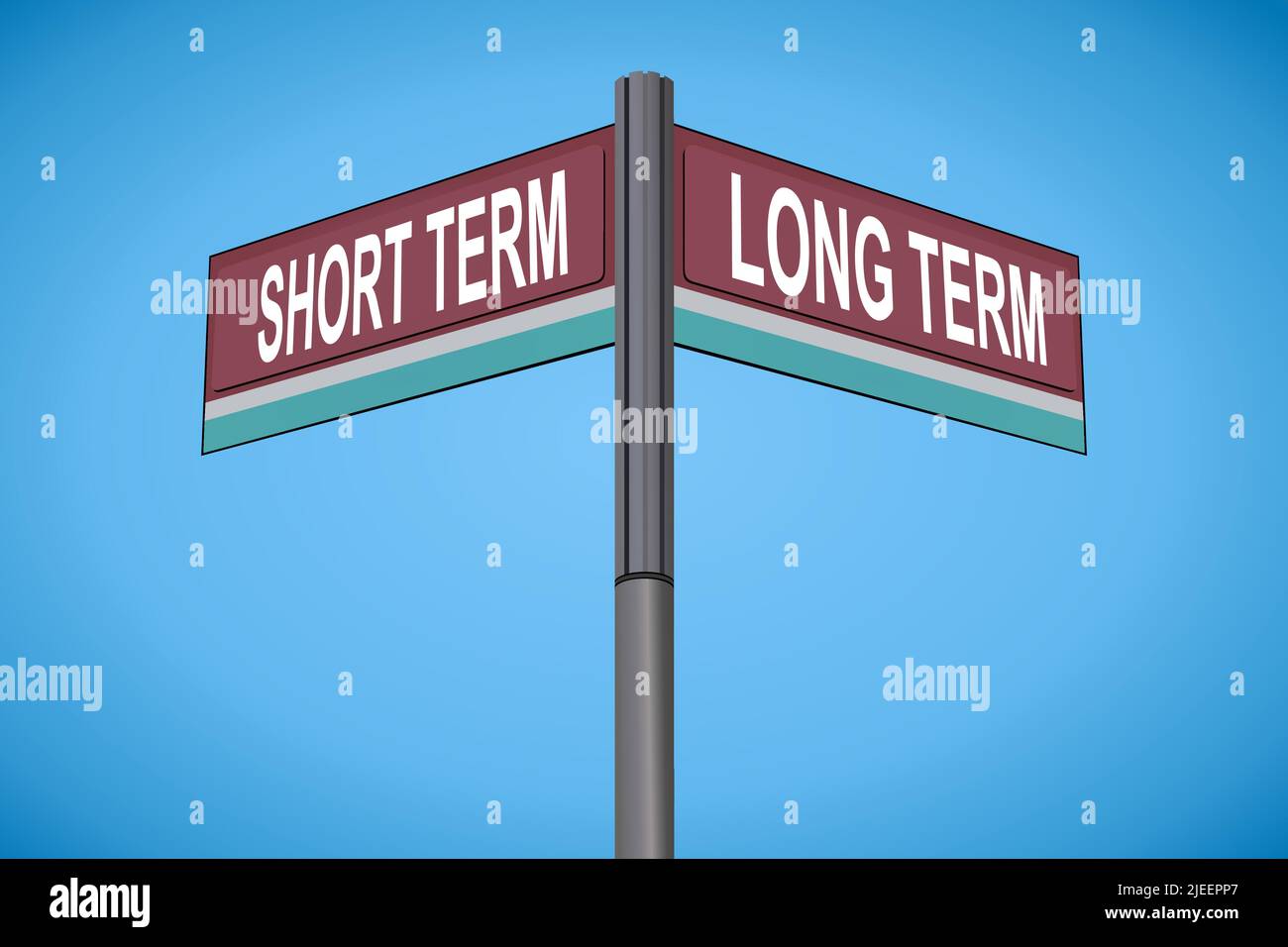 Short Term on one side with Long Term another direction, chrome road ...
