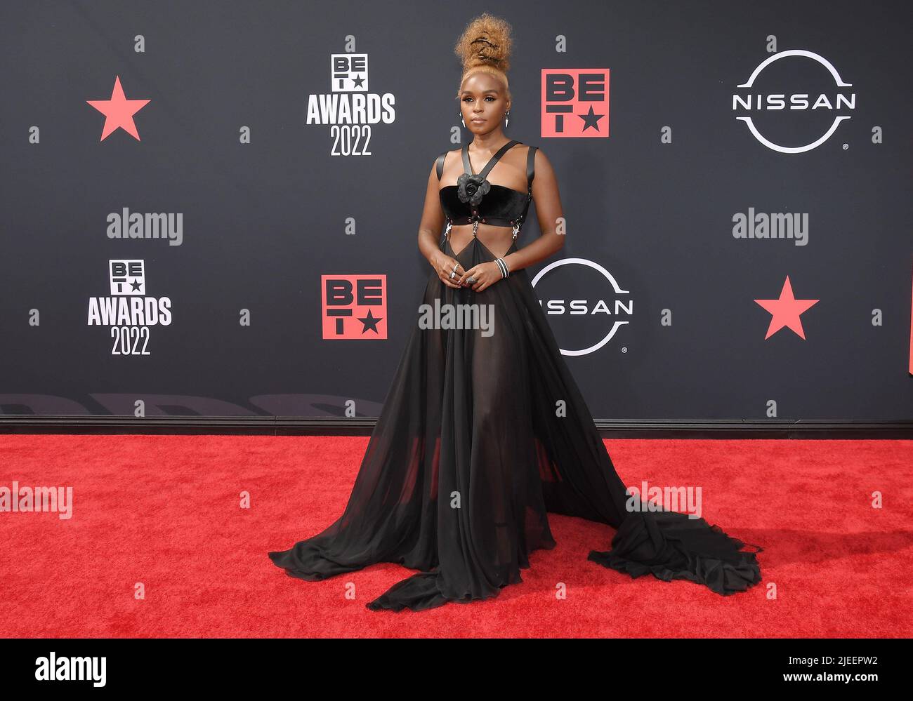 Los Angeles, California, USA. Janelle Monáe arrives at the BET Awards ...