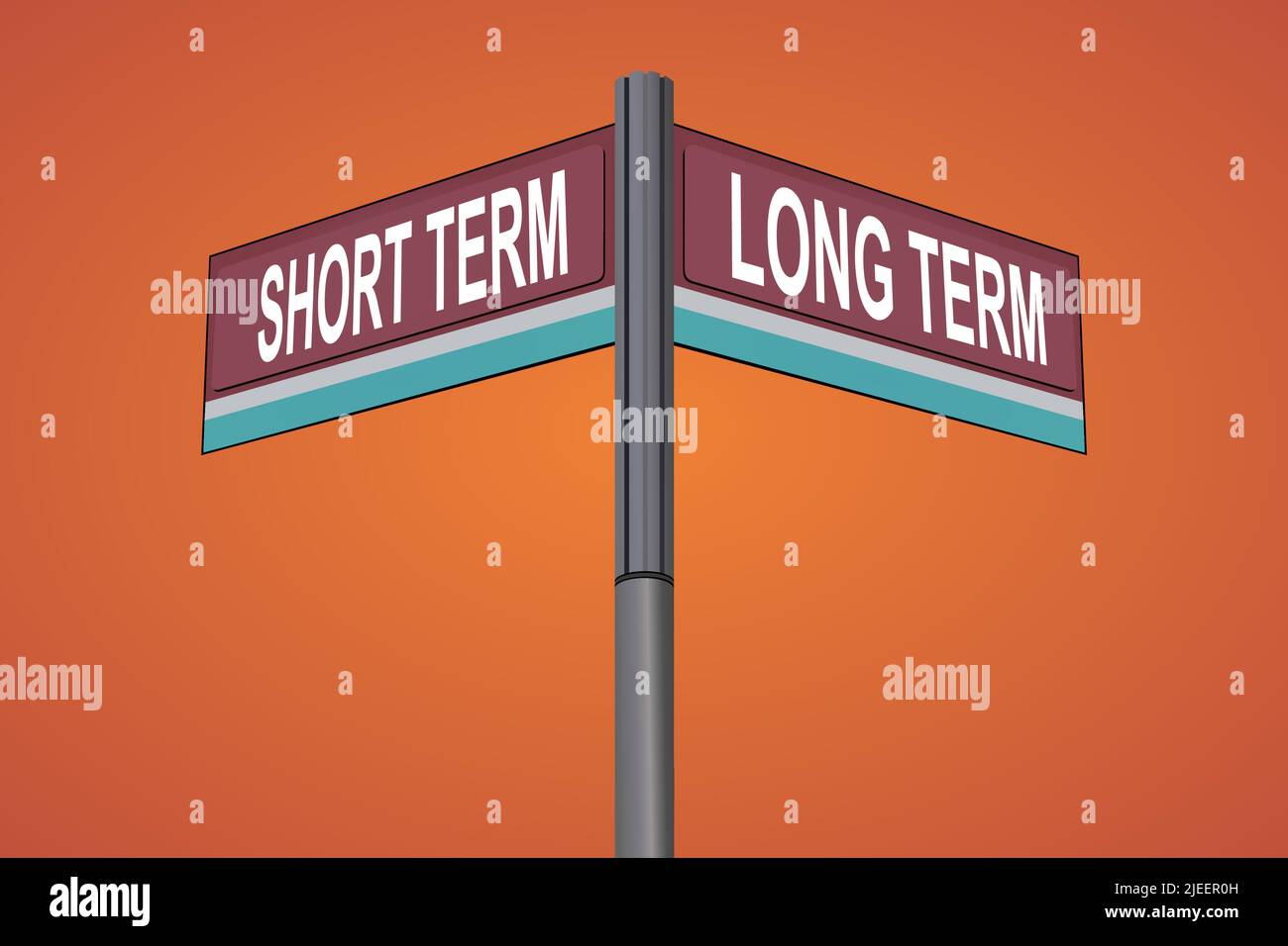 Short Term on one side with Long Term another direction, chrome road ...