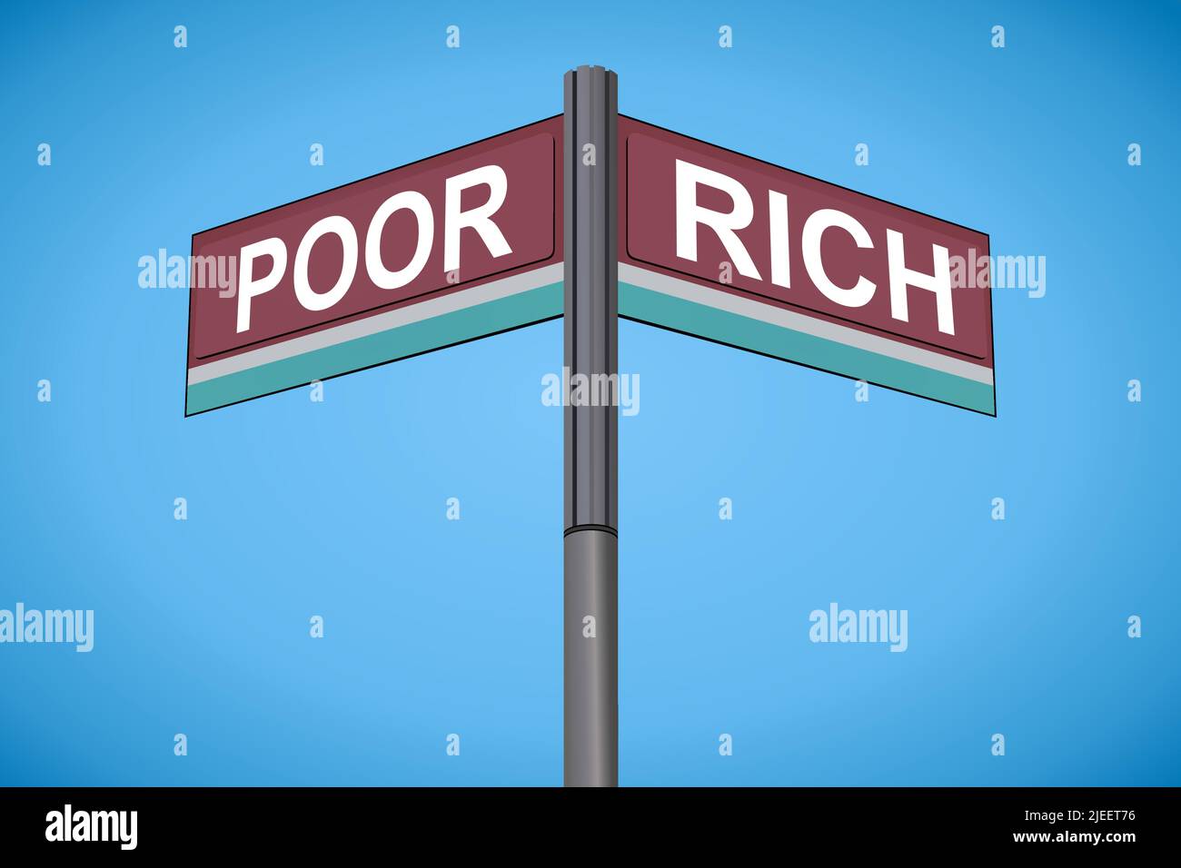 Poor family on street Stock Vector Images - Alamy