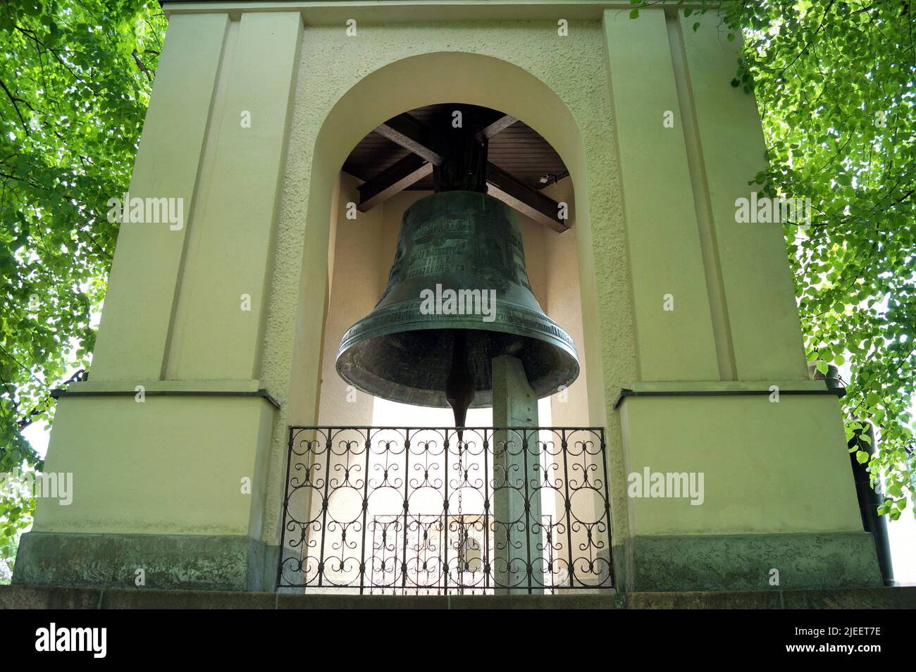 The bell of Suomenlinna Church, inside Suomenlinna Fortress ...