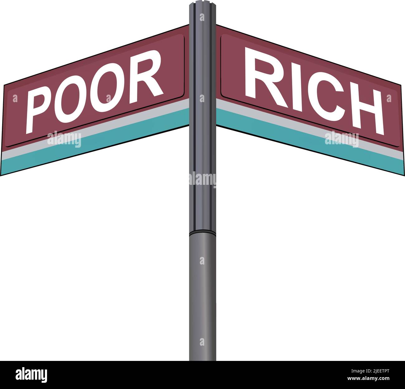 Poor family on street Stock Vector Images - Alamy