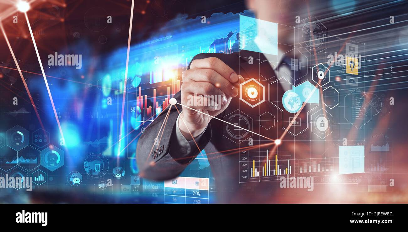 Innovative technologies image . Mixed media Stock Photo - Alamy