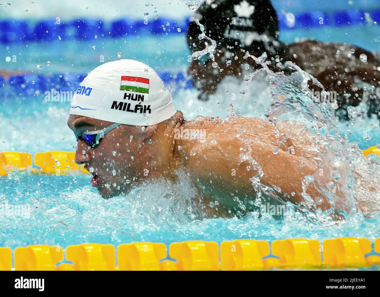 Kristof Milak (HUN) mens 100m butterfly final during the 19th FINA ...