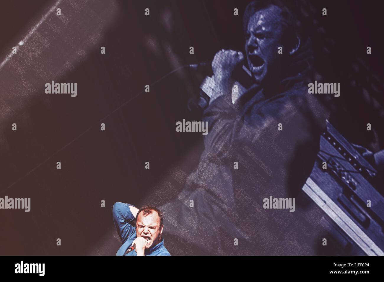 Samuel T. Herring of Future Islands performs on stage at All Points ...