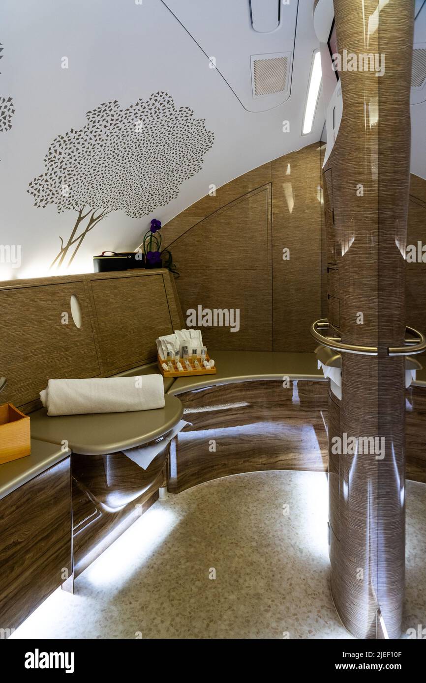 Emirates Business Class Shower