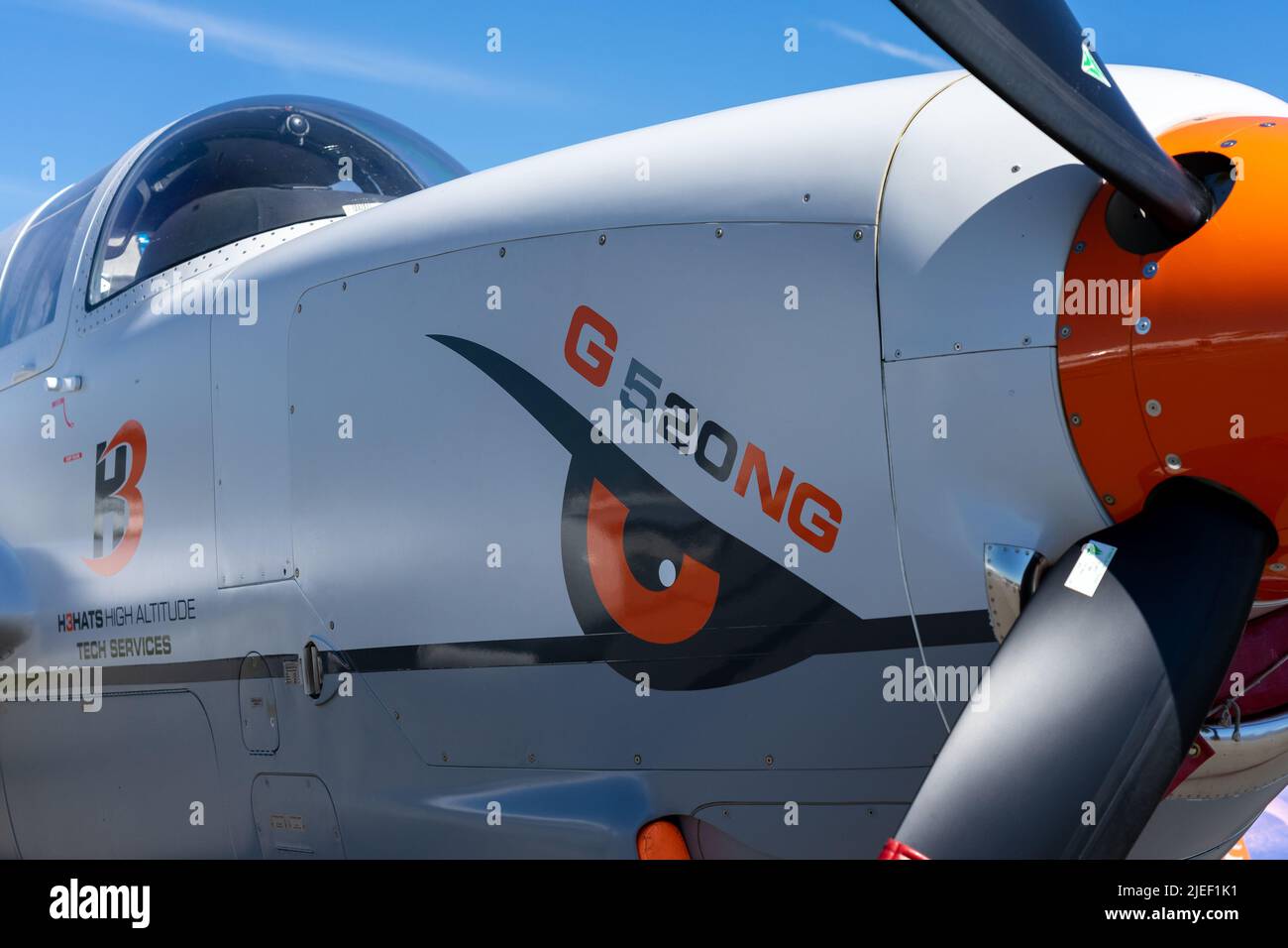 Turboprop long-endurance, high-altitude reconnaissance and surveillance aircraft Grob G 520NG ...