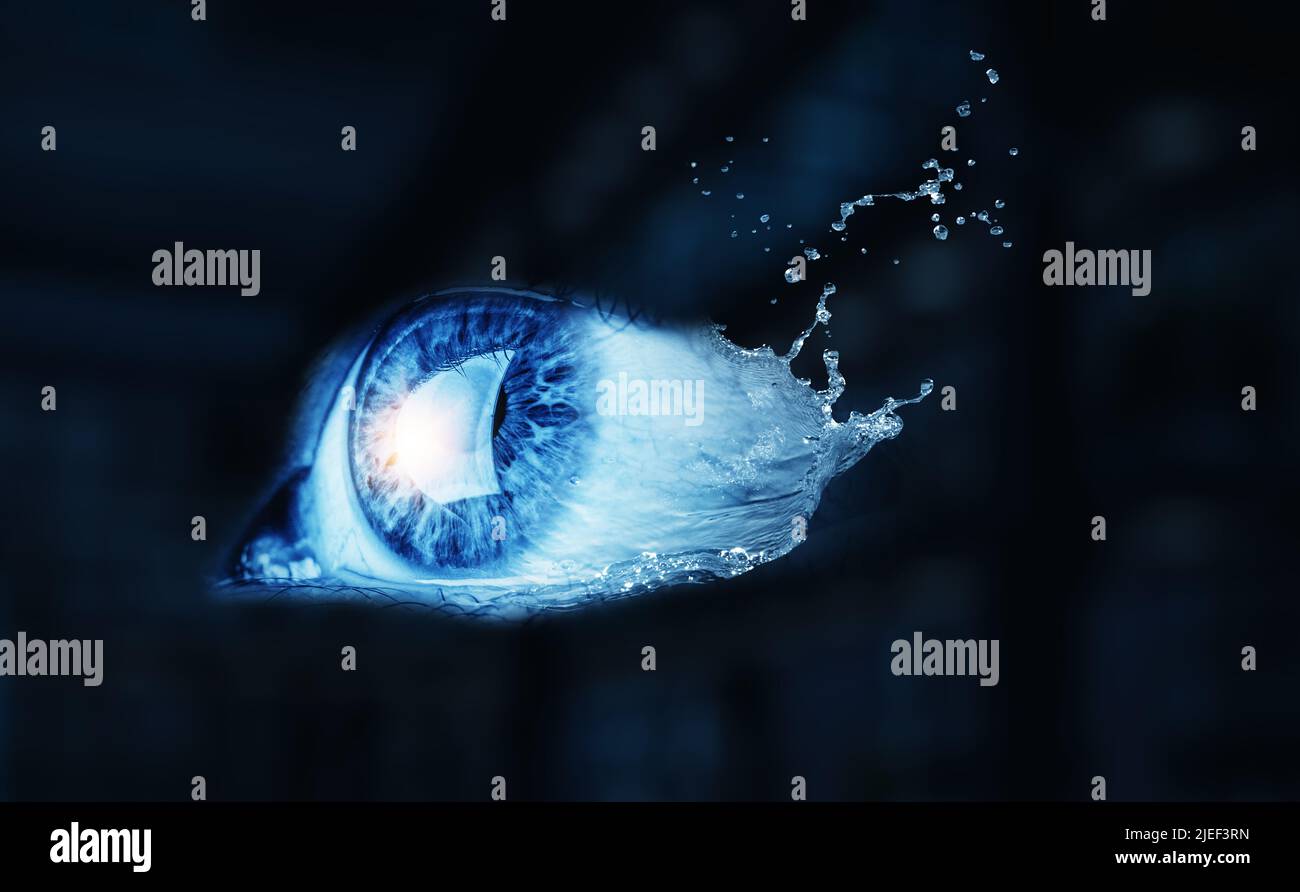 Macro image of human eye Stock Photo - Alamy