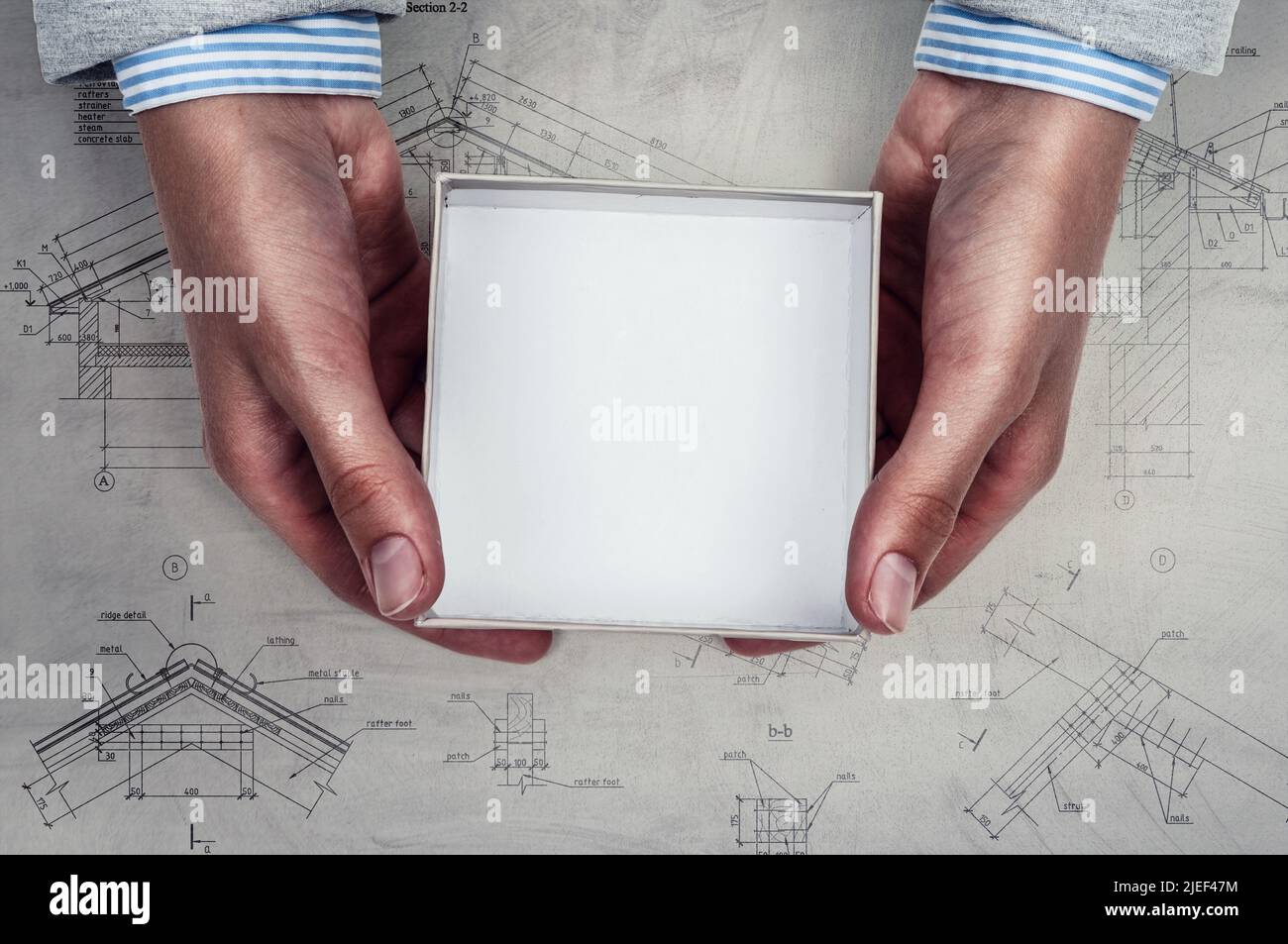 top view of an emoty box Stock Photo - Alamy