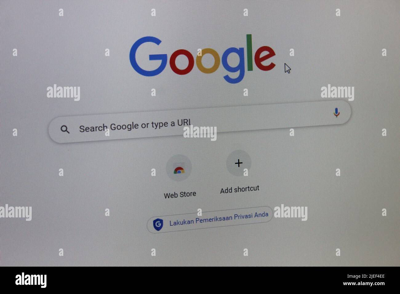 Homepage view hi-res stock photography and images - Alamy