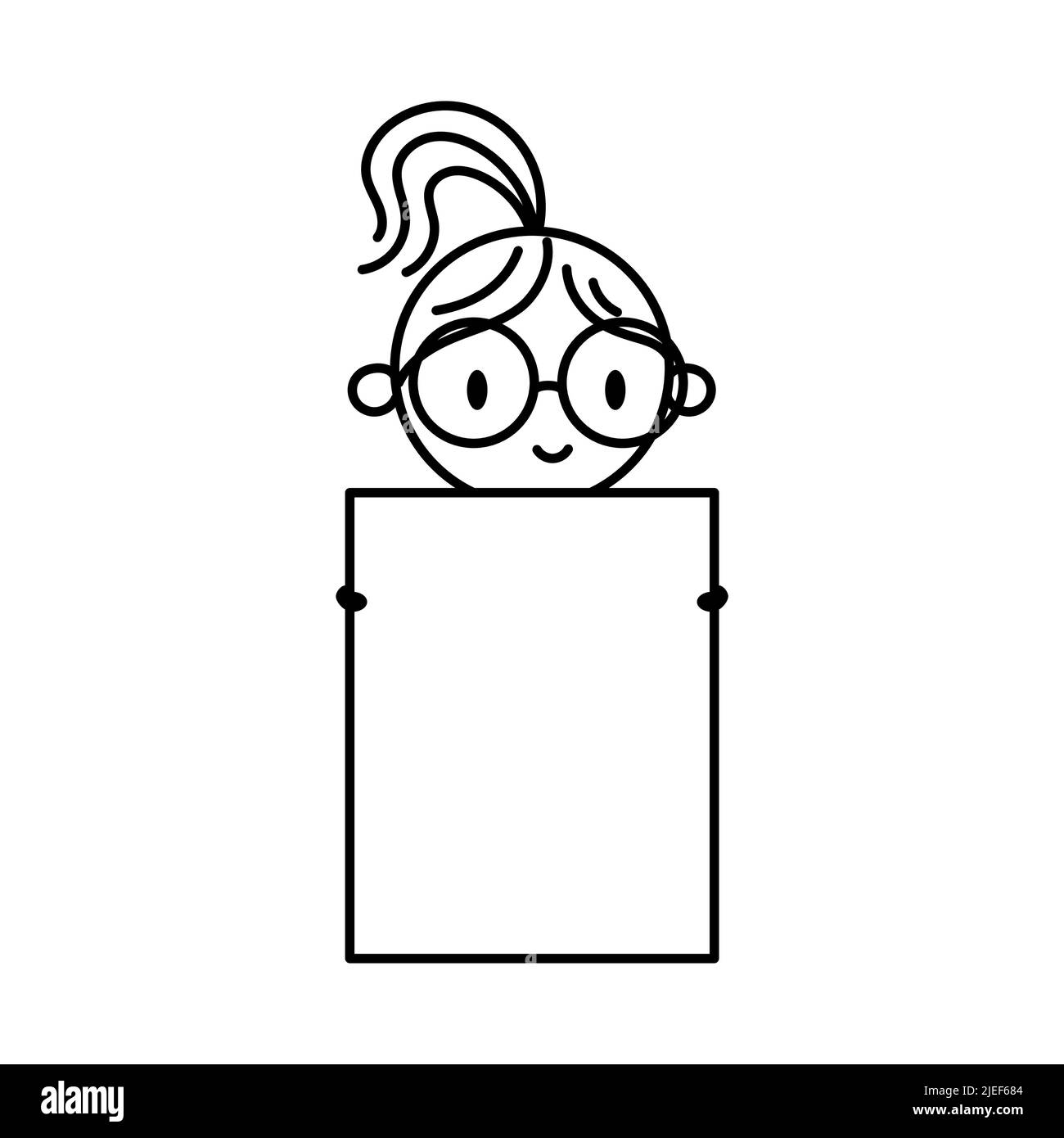 Cartoon vector doodle stickman woman Black and White Stock Photos ... Cartoon vector doodle stickman woman Black and White Stock Photos ...