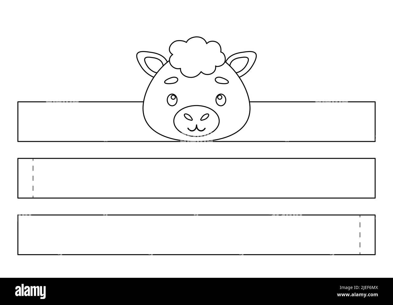 Printable alpaca paper crown. Fun accessory for entertainment. Diy cut ...