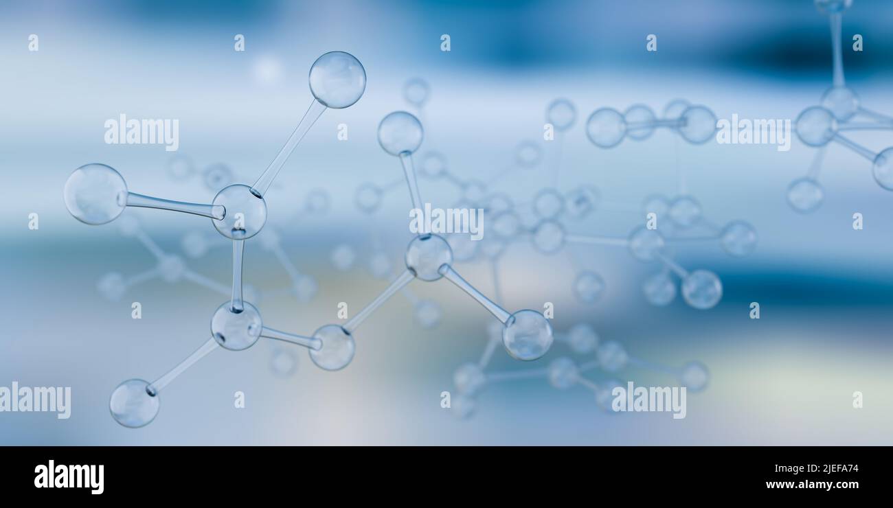 Transparent molecules designed, matter chemistry structures, 3D ...