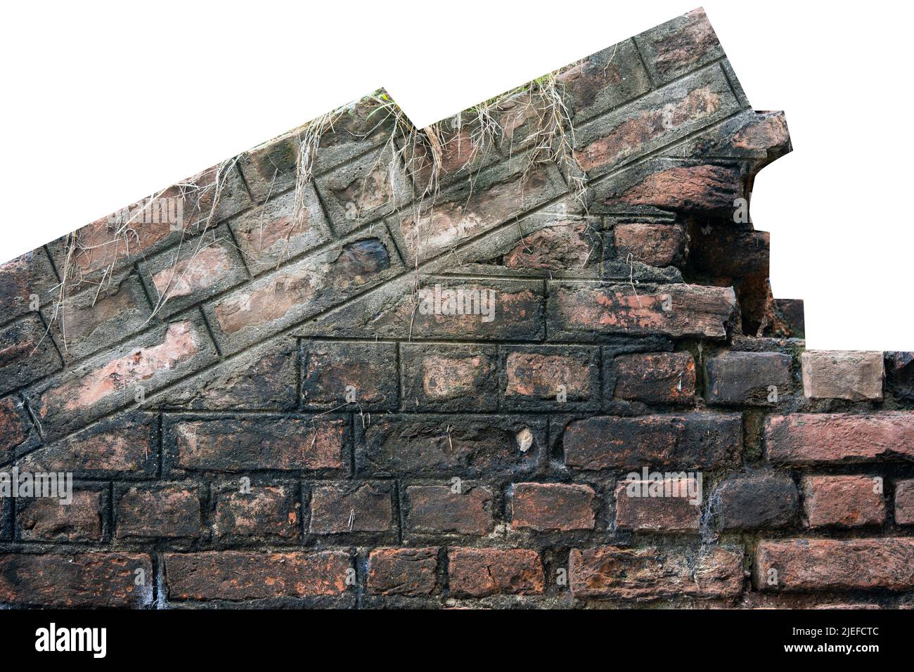 The texture of a red brick wall of an old king's palace Stock Photo - Alamy