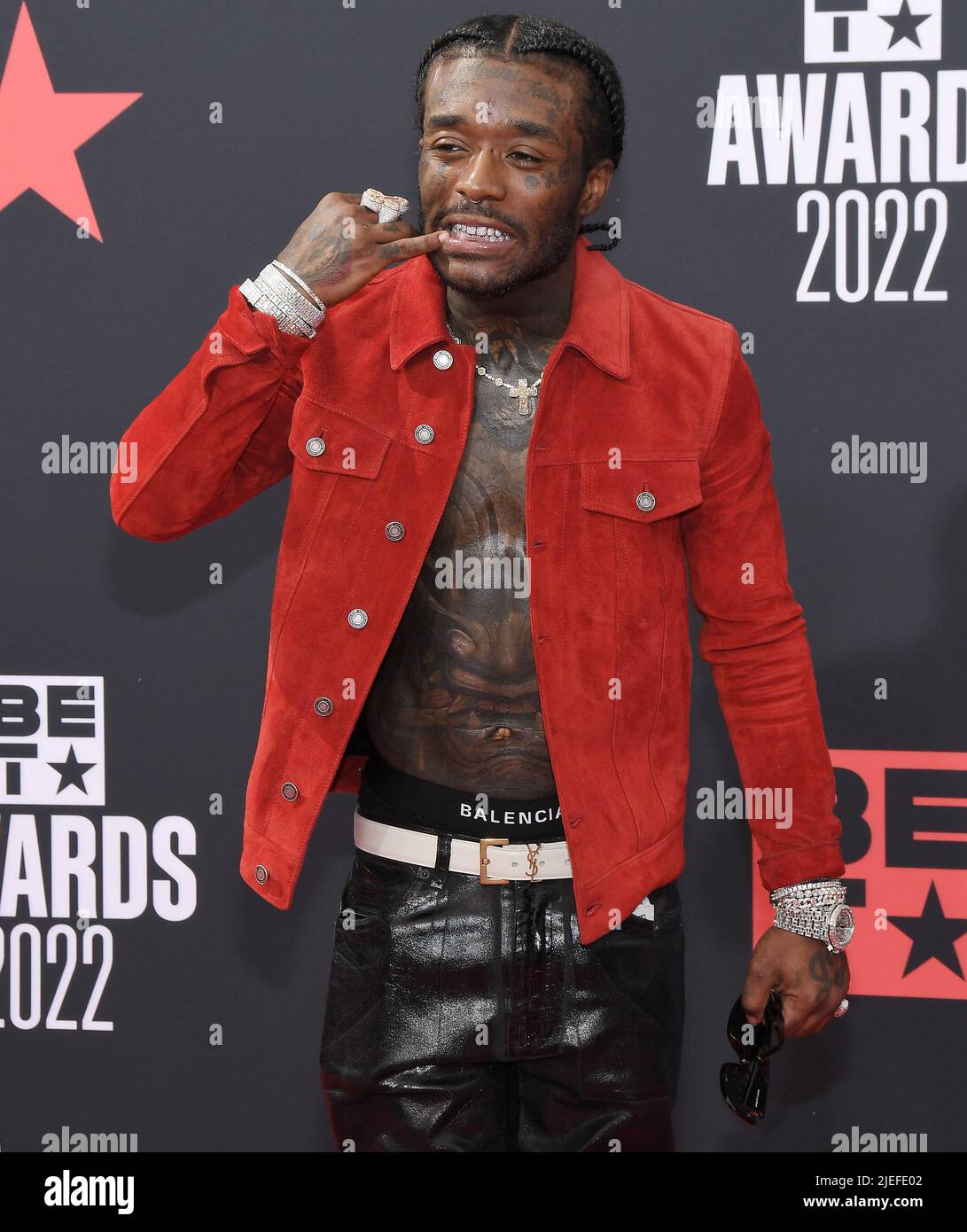 Los Angeles, USA. 26th June, 2022. Lil Uzi Vert arrives at the BET ...