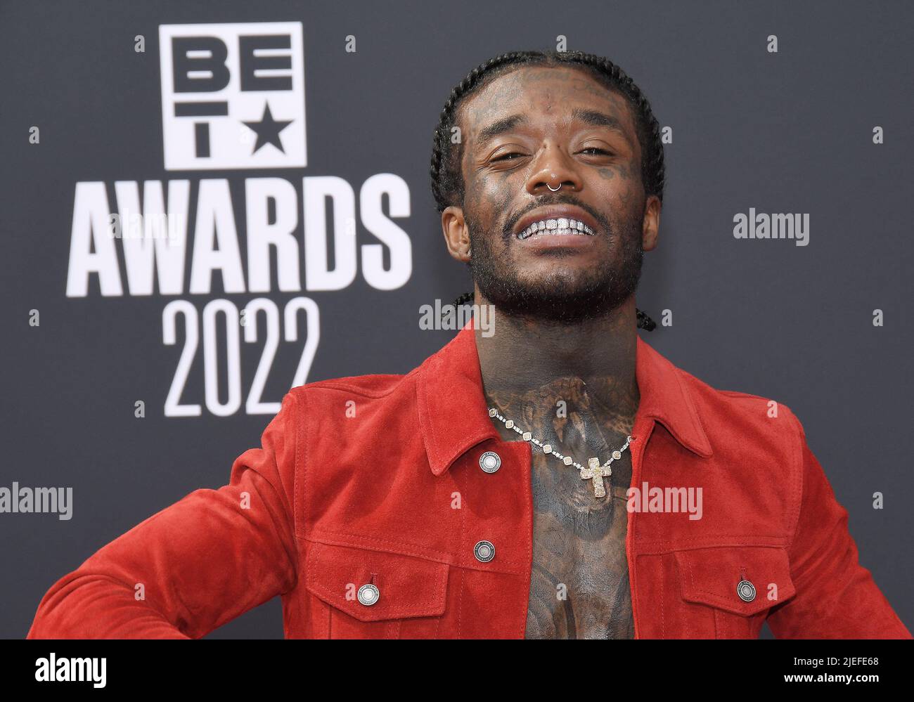Los Angeles, California, USA. Lil Uzi Vert arrives at the BET Awards ...