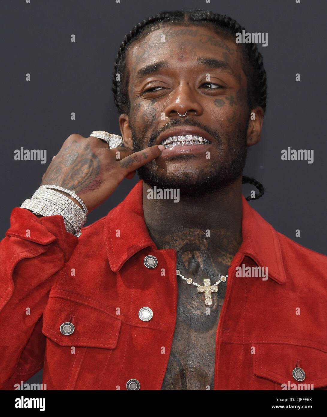 Los Angeles, California, USA. Lil Uzi Vert arrives at the BET Awards ...
